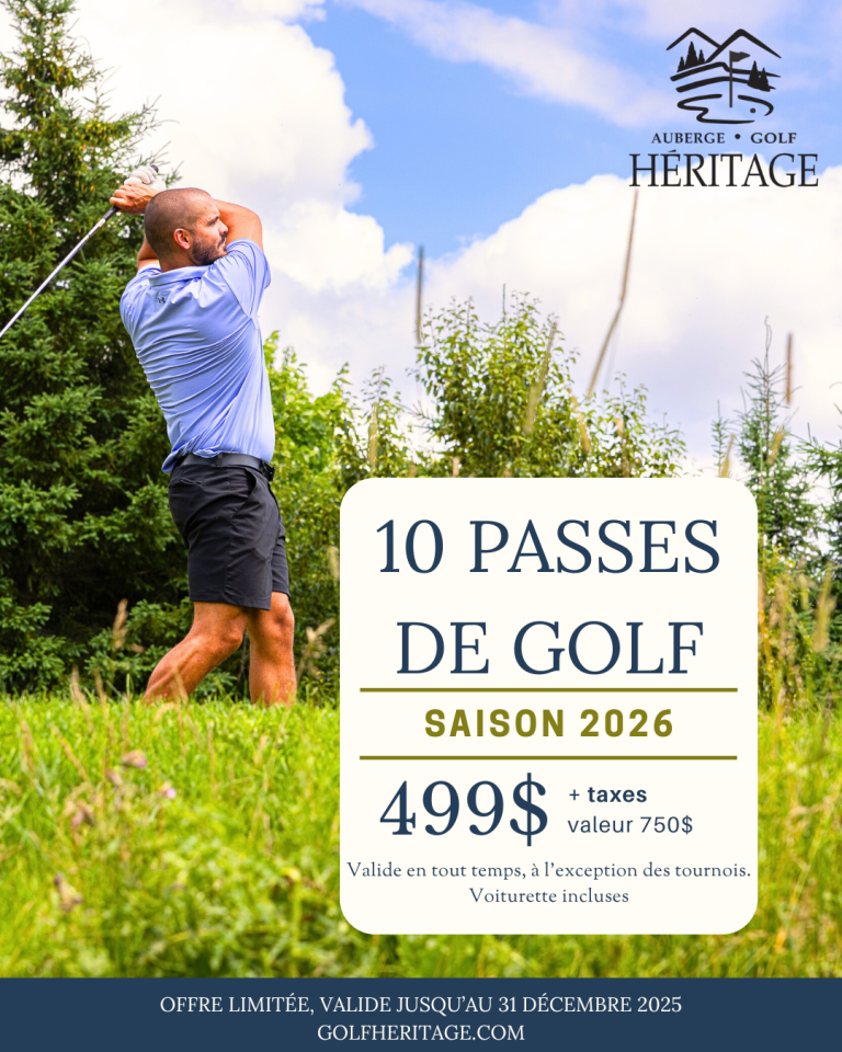 Golf promotions - Golf Héritage